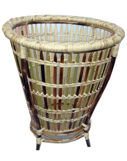 Handmade Bamboo Dustbin | Natural Bamboo Dustbin for Home