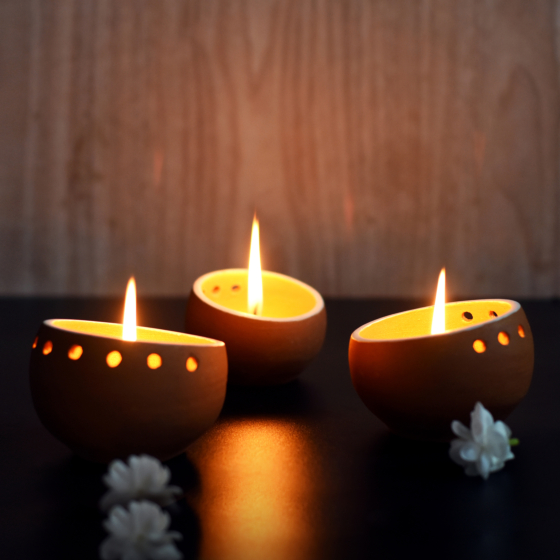 Handmade Candle Pod Set of 3
