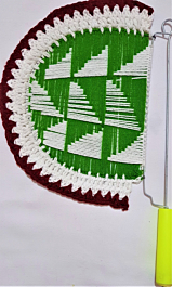 Handmade Wool Hand Fan for Summer