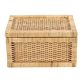 Dastkar Crafts bamboo cane Storage Basket with Lids Rectangular ...