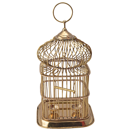 Brass Big Designer Cage Showpiece – Handcrafted Multi-Purpose ...