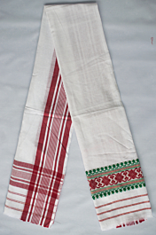 Assamese Gamosa: A Traditional Handwoven Cotton Towel from Assam, India