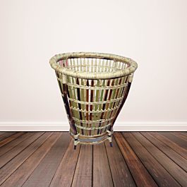 Handmade Bamboo Dustbin | Natural Bamboo Dustbin for Home