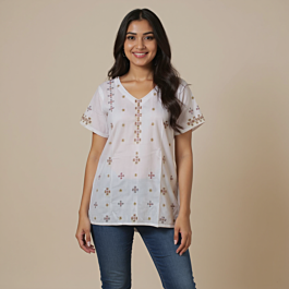Buy Handmade Kurti with Soof Embroidery Online India