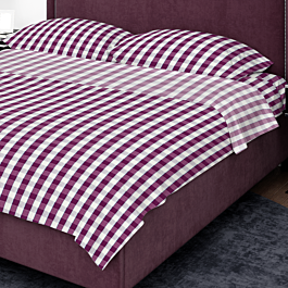 Order Pure Cotton Check Pattern Handloom Bedsheet Online