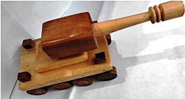 WOODEN CANON TOY