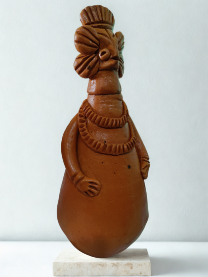 Terracotta Hatima Doll Water Bottle | Handcrafted Clay Bottle