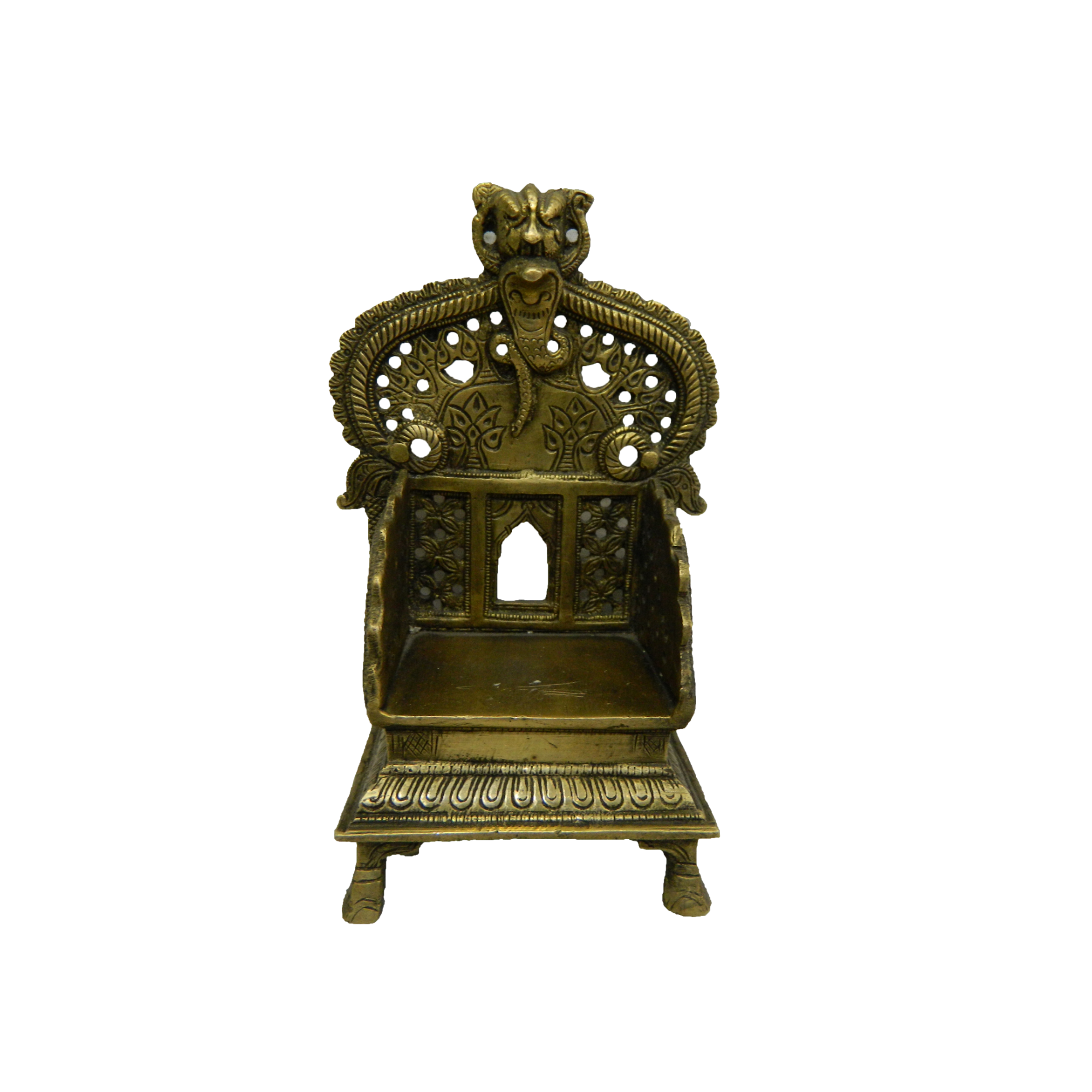 Brass Sinhasan | 6.5 Inch Handmade Brass Throne | Decorative Brass ...