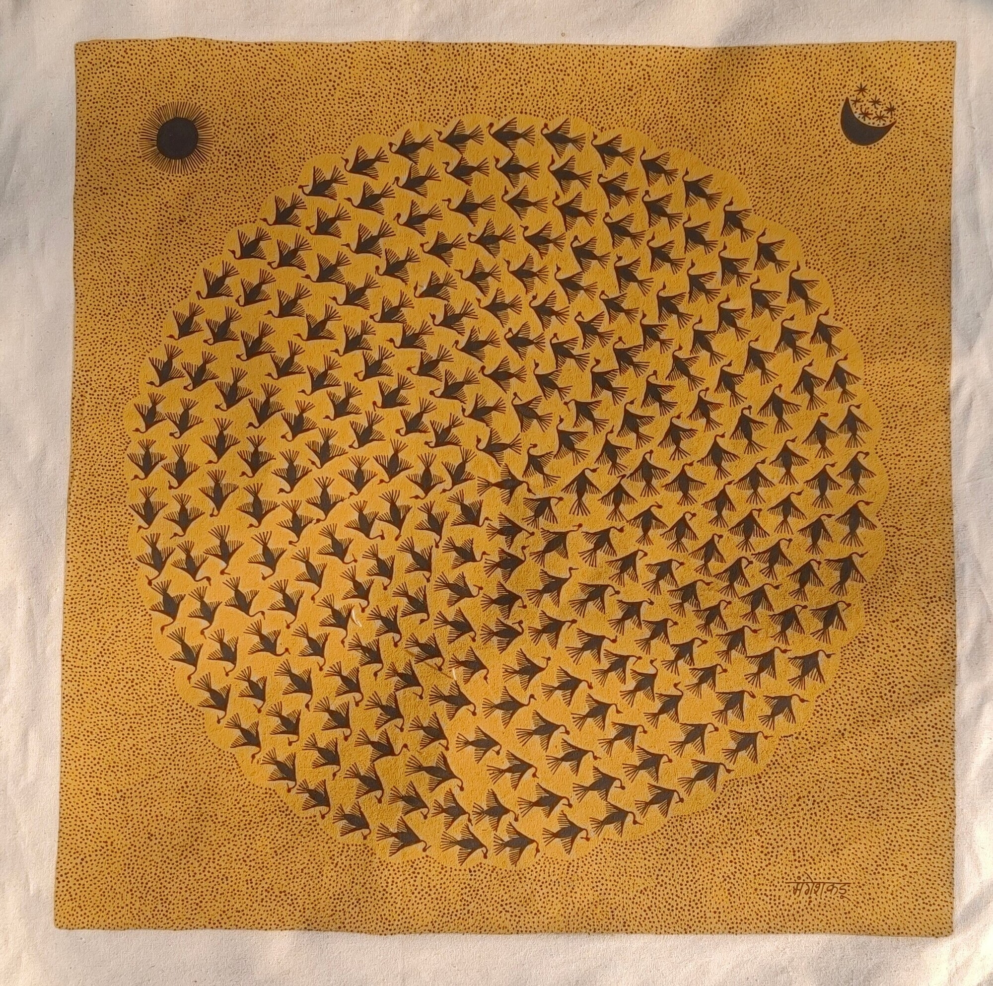 Birds Warli Painting