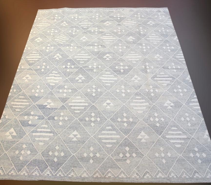 Cotton Woollen Rugs - Wool and Cotton Rugs - Handwoven Rugs