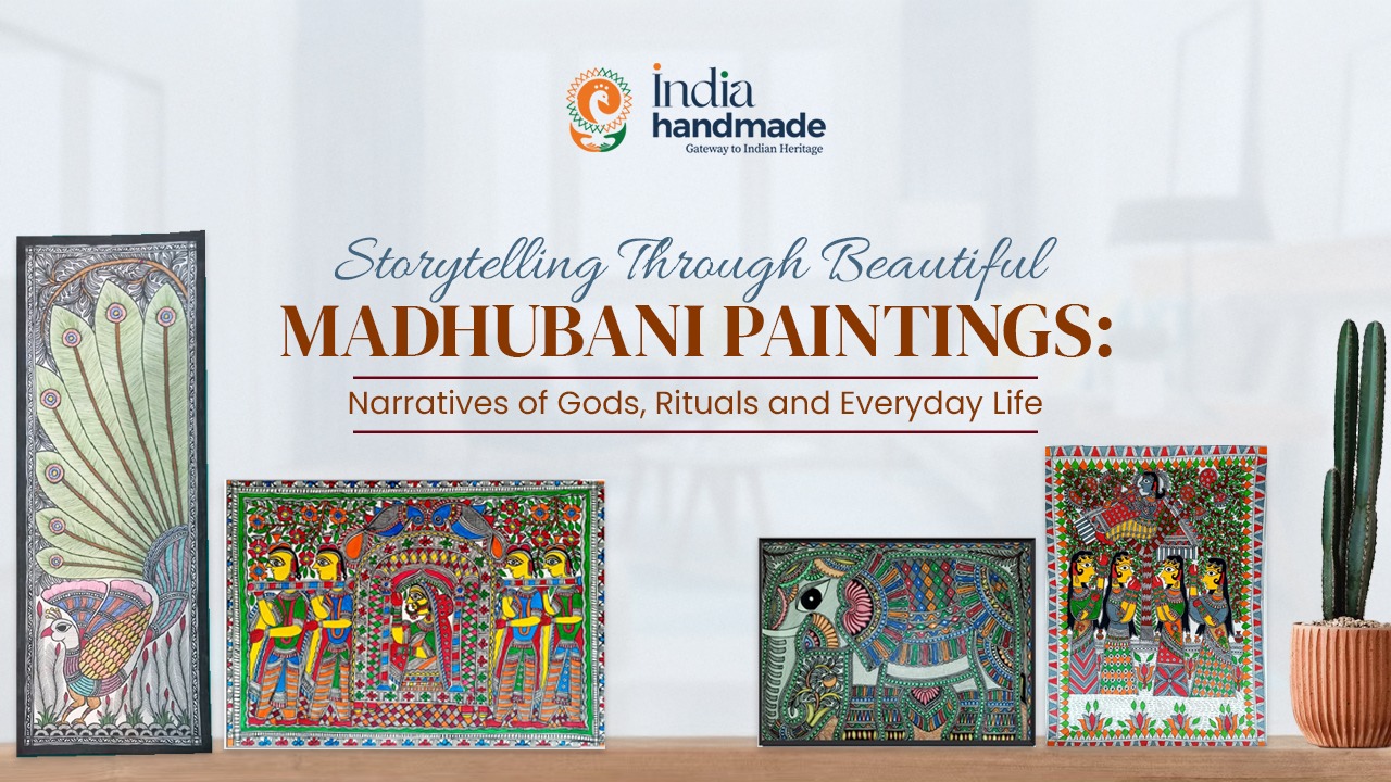 Storytelling Through Beautiful Madhubani Paintings: Narratives of Gods ...