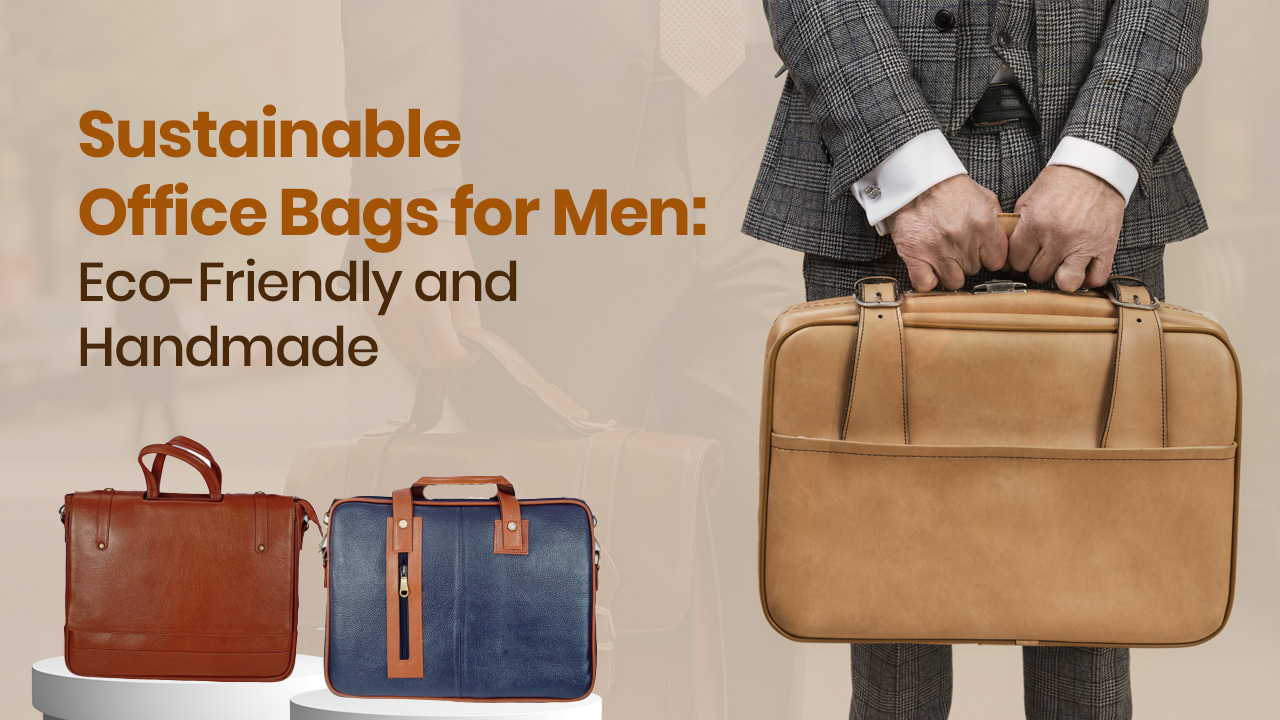 Durable Office Bags for Men: Eco-Friendly and Handmade